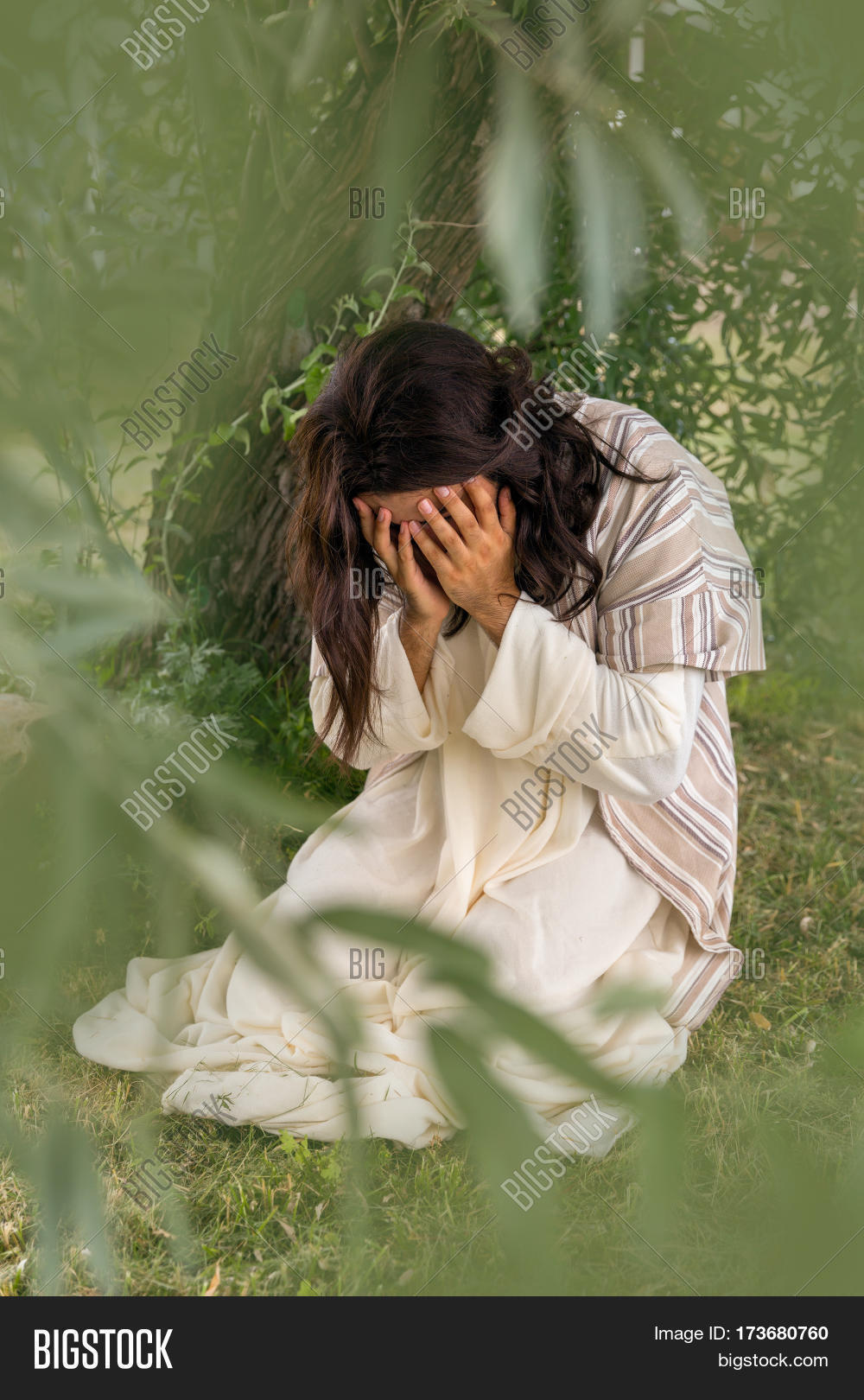 Jesus Agony Praying Image & Photo (Free Trial) | Bigstock
