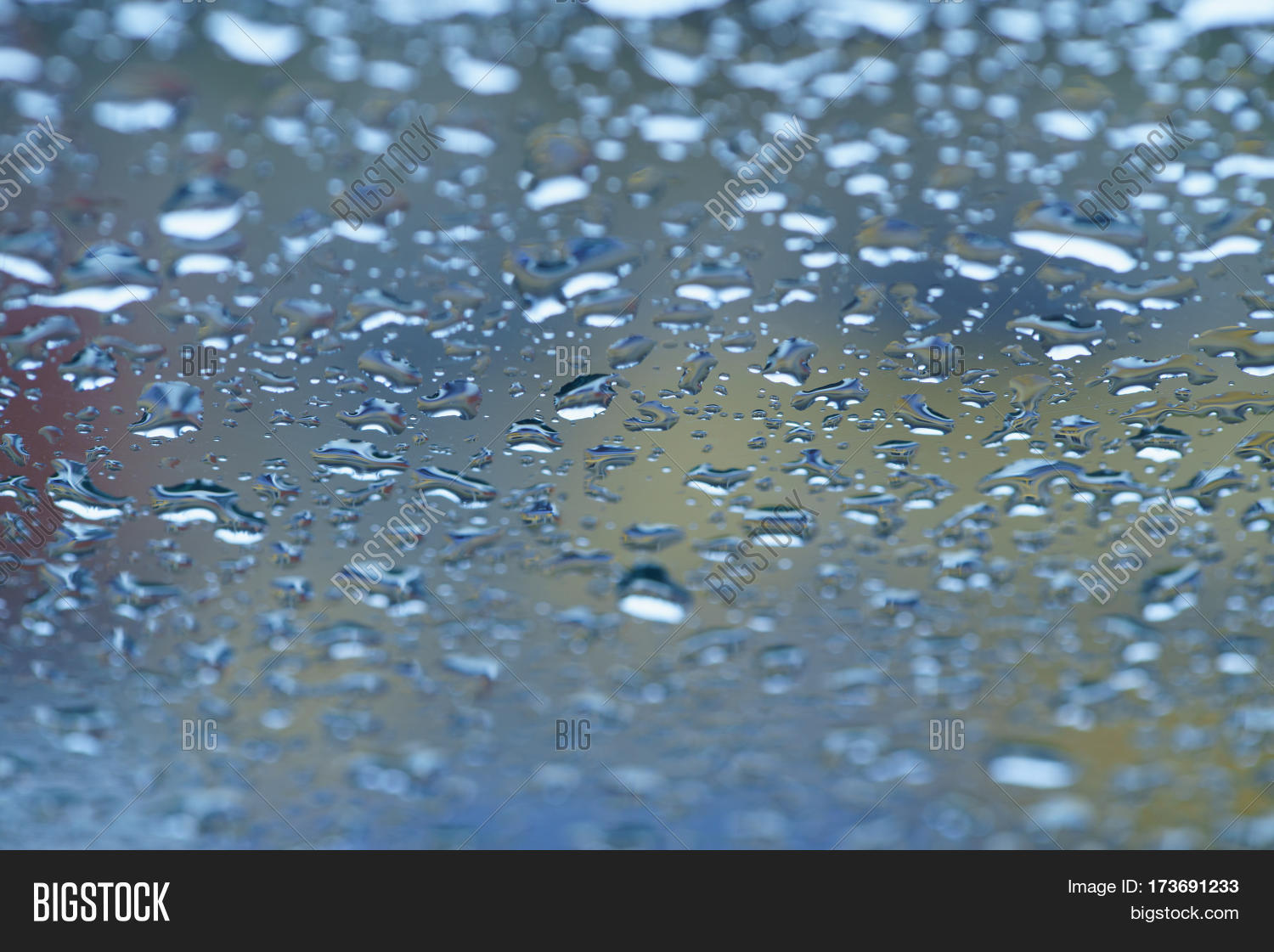 Blue Water Drops Image & Photo (Free Trial) | Bigstock