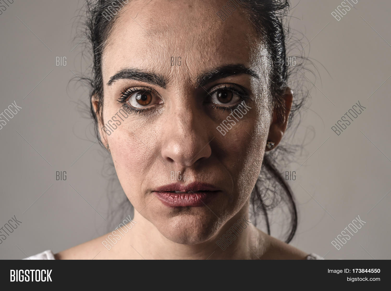Beautiful Face Sad Image & Photo (Free Trial) | Bigstock
