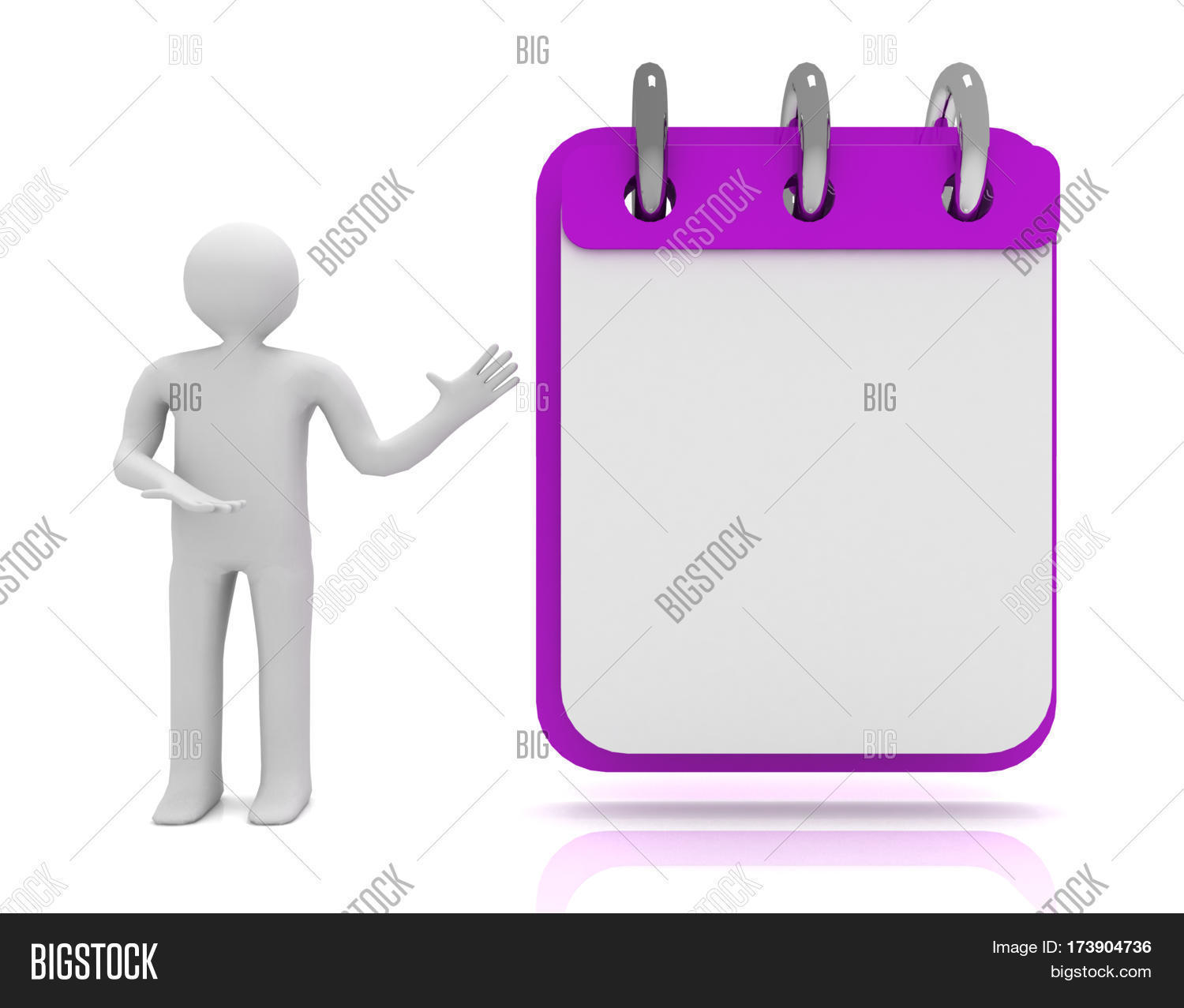 3D Man Calendar Image & Photo (Free Trial) | Bigstock