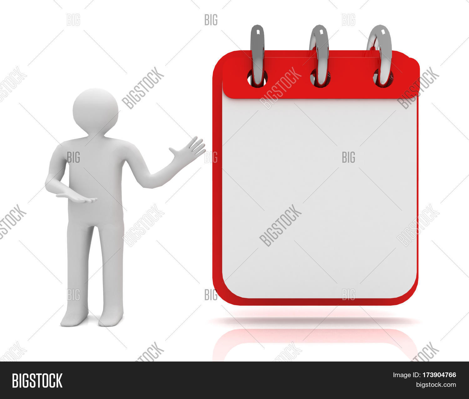 3D Man Calendar Image & Photo (Free Trial) | Bigstock
