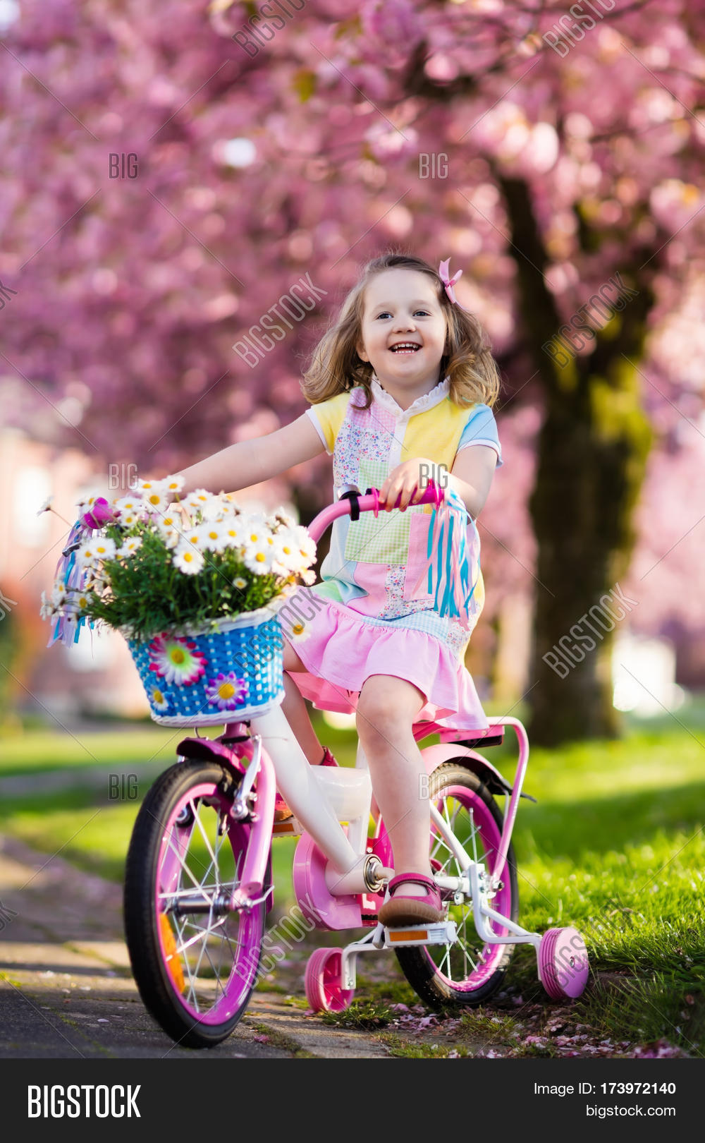 Little Girl Riding Image & Photo (Free Trial) | Bigstock