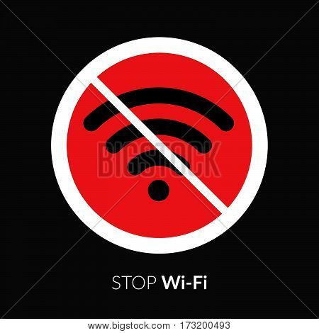 Stop Wifi Striker, Vector & Photo (Free Trial) | Bigstock