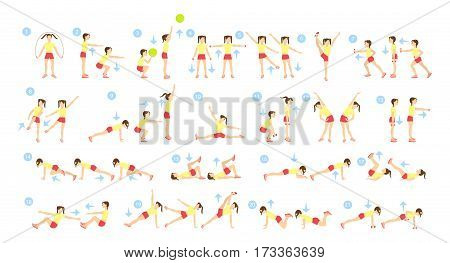 Children Workout Set Vector & Photo (Free Trial) | Bigstock