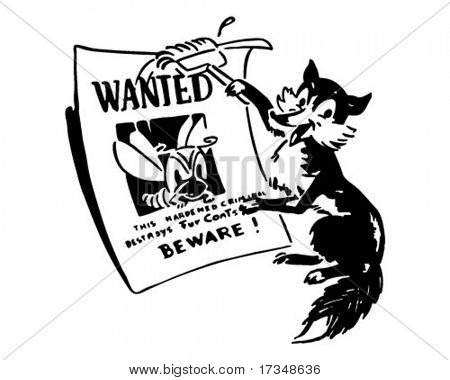 Wanted - Fox Putting Vector & Photo (Free Trial) | Bigstock