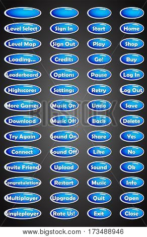 Set Text Buttons Vector & Photo (Free Trial) | Bigstock