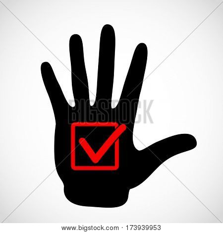 Black Hand Check List Image & Photo (Free Trial) | Bigstock