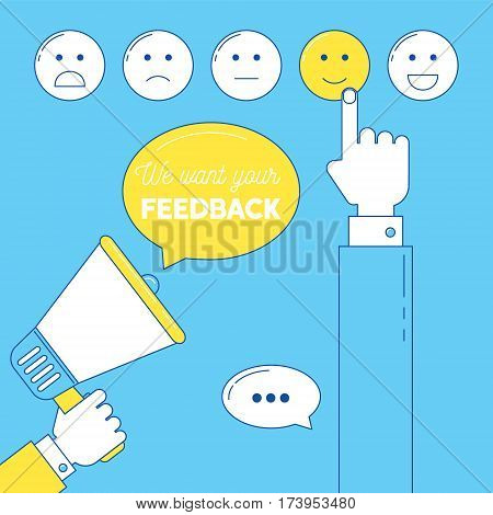 Feedback Emoticon Vector & Photo (Free Trial) | Bigstock