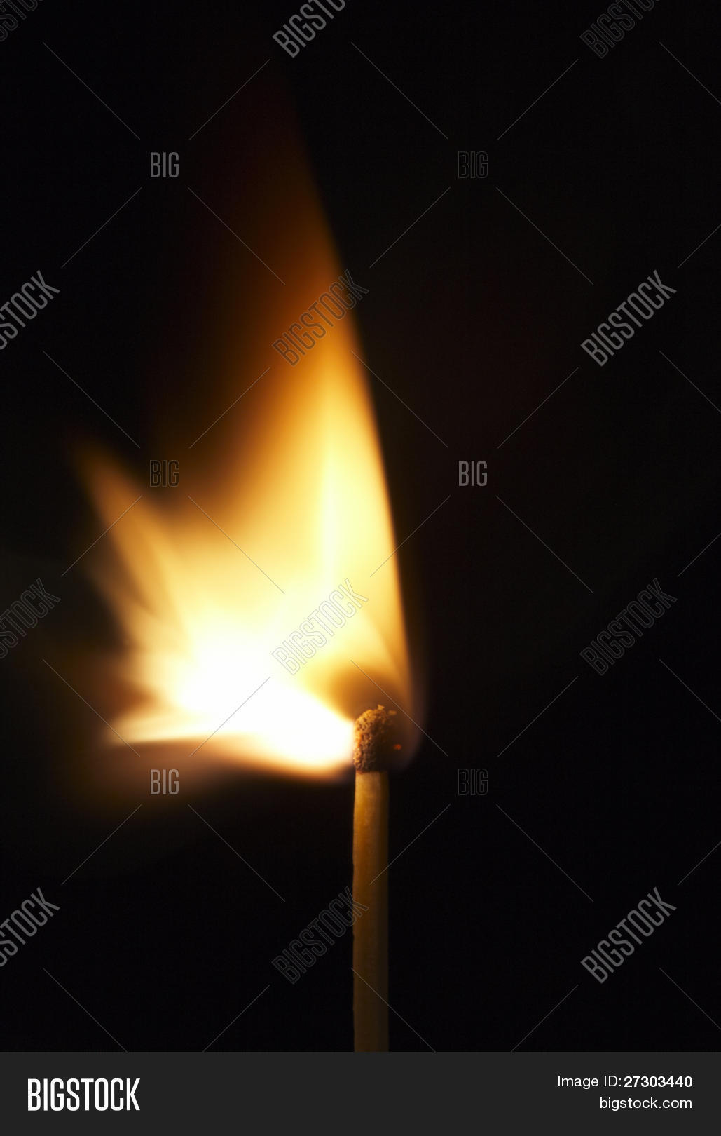 Burning Fire Match On Image & Photo (Free Trial) | Bigstock
