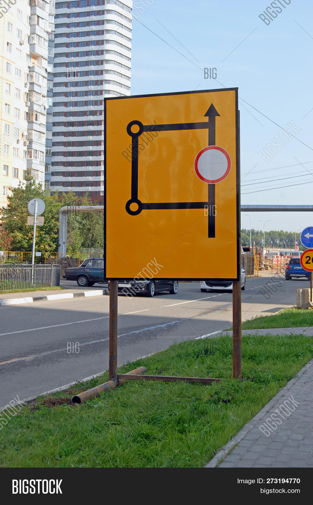 Temporary Road Sign " Image & Photo (Free Trial) | Bigstock