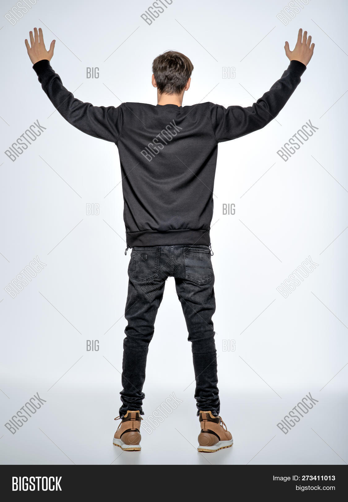 Back View. Teen Boy Image & Photo (Free Trial) | Bigstock
