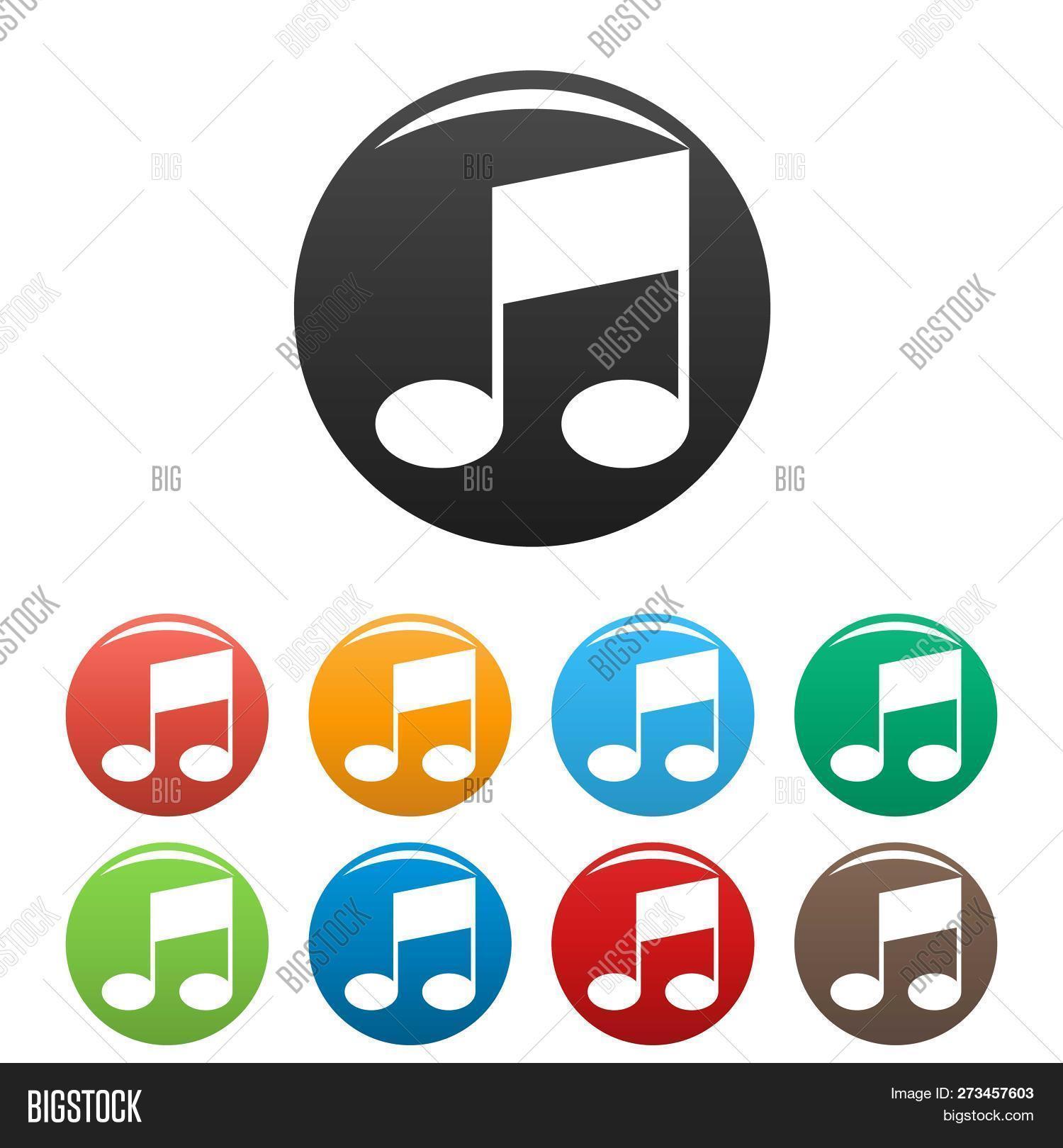 Bar Musical Note Icons Image & Photo (Free Trial) | Bigstock