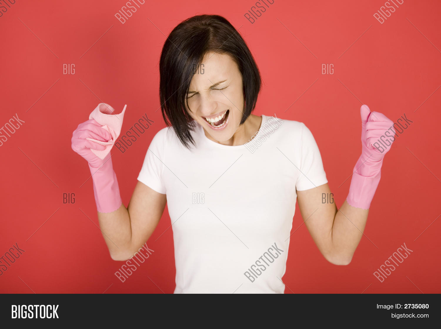 Upset Cleaning Woman Image & Photo (Free Trial) | Bigstock