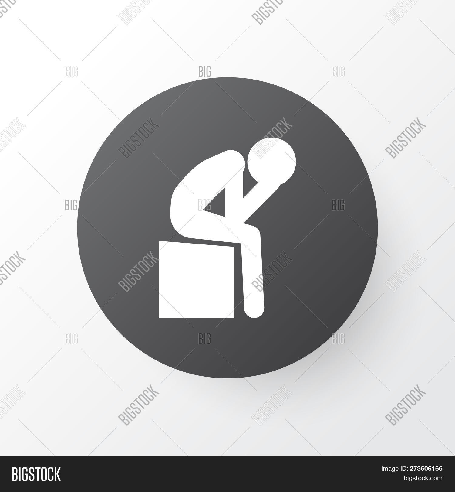 Depression Icon Symbol Image & Photo (Free Trial) | Bigstock