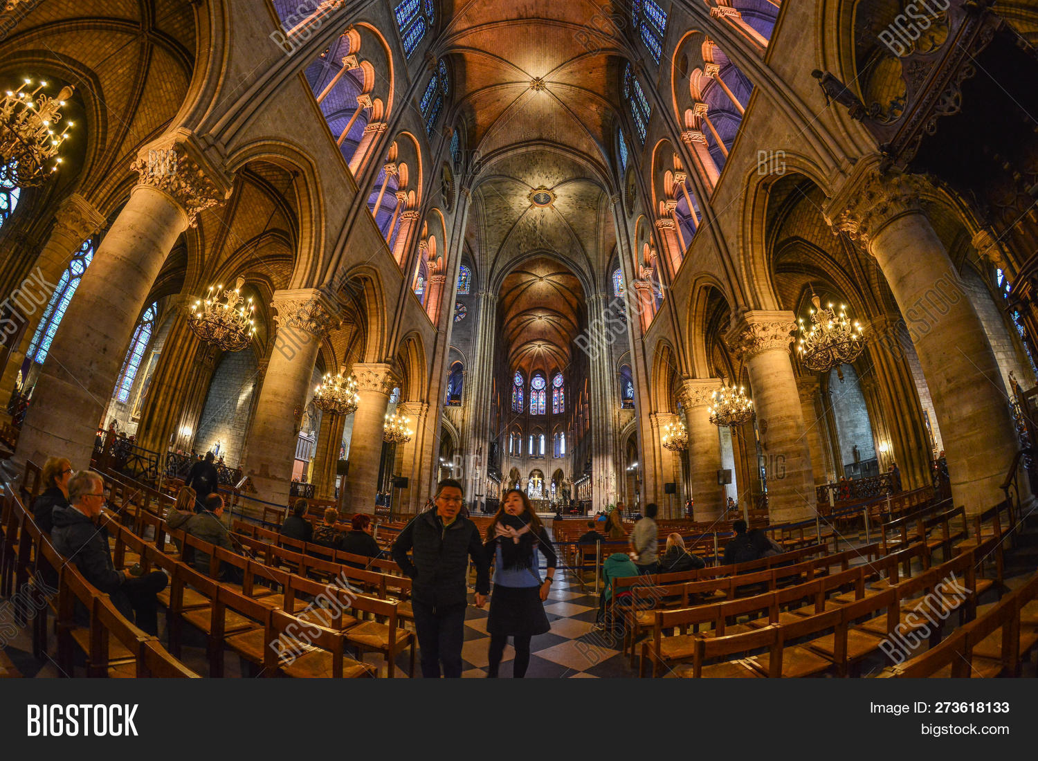 Interior Notre-dame De Image & Photo (Free Trial) | Bigstock