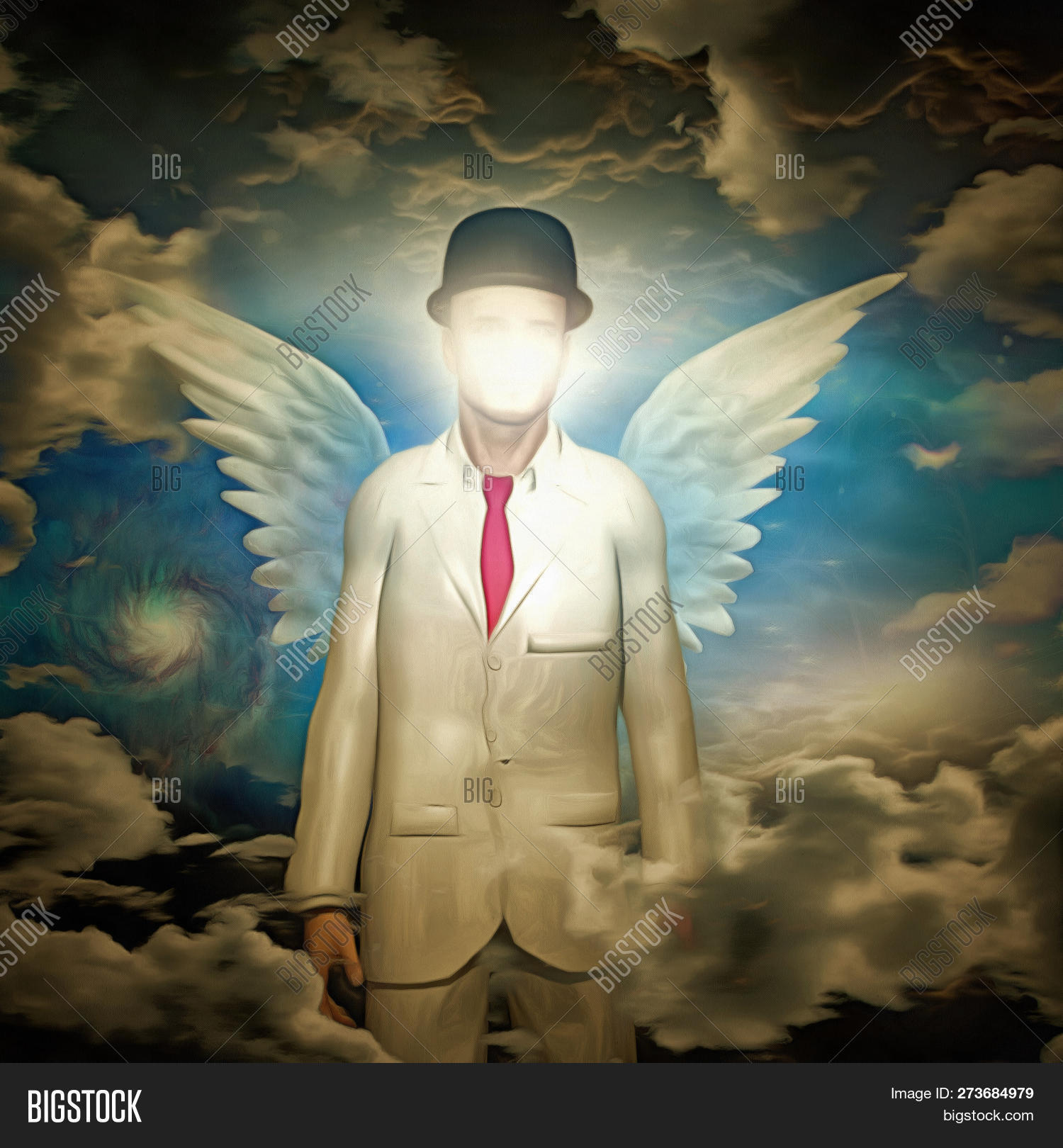 Man White Suit Angel Image & Photo (Free Trial) | Bigstock
