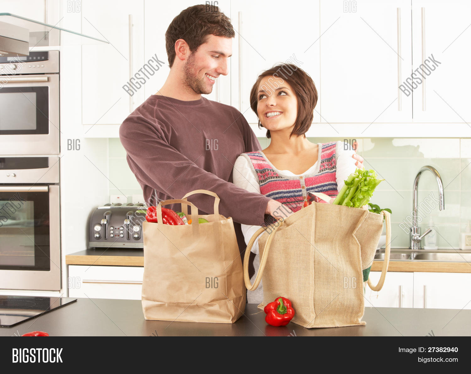 Young Couple Unpacking Image & Photo (Free Trial) | Bigstock