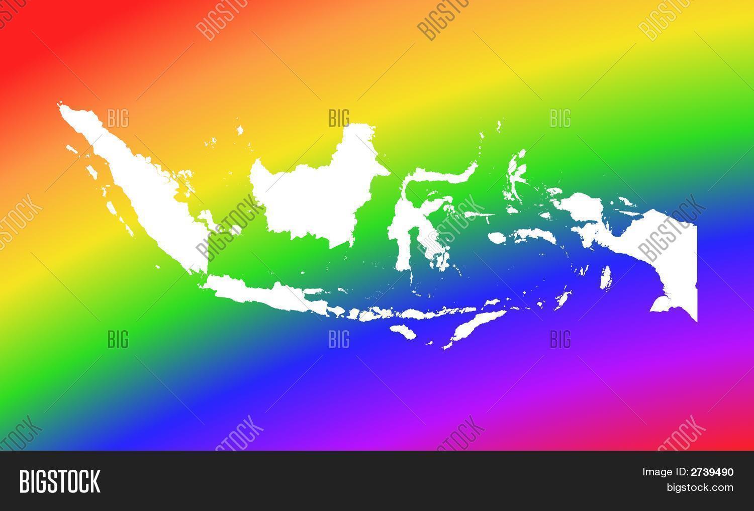 Indonesia Map On Image & Photo (Free Trial) | Bigstock