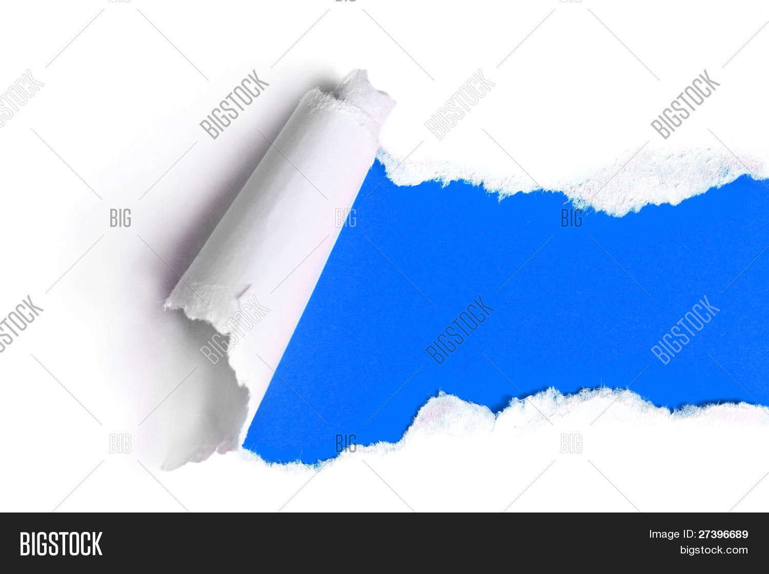 Torn Paper Blue Image & Photo (Free Trial) | Bigstock