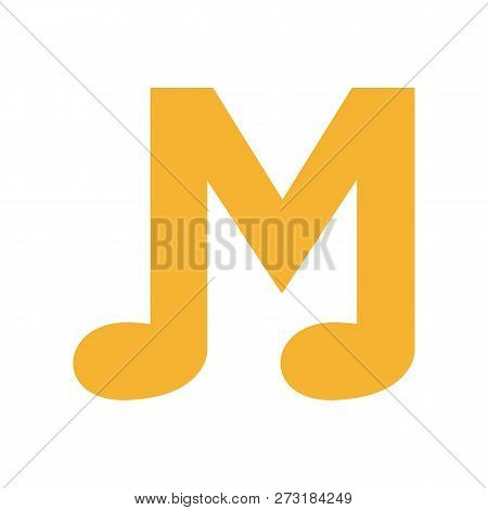 M Letter Music Logo Vector & Photo (Free Trial) | Bigstock