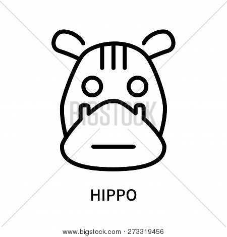 Hippo Icon Isolated Vector & Photo (Free Trial) | Bigstock