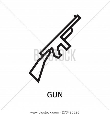 Gun Icon Isolated On Vector & Photo (Free Trial) | Bigstock