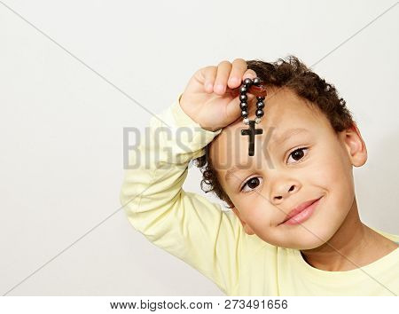 Little Boy Cross Image & Photo (Free Trial) | Bigstock