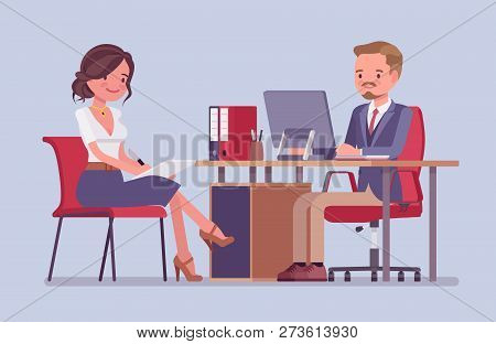 Meeting With Boss Cartoon