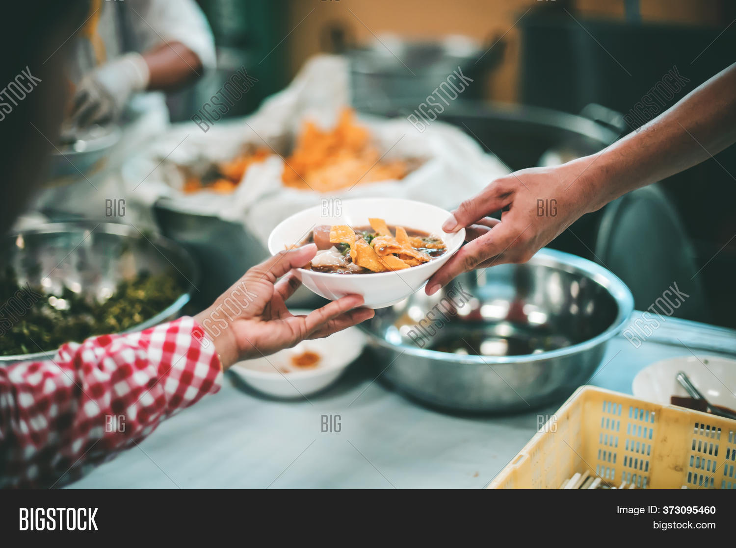 Hands Giving Food