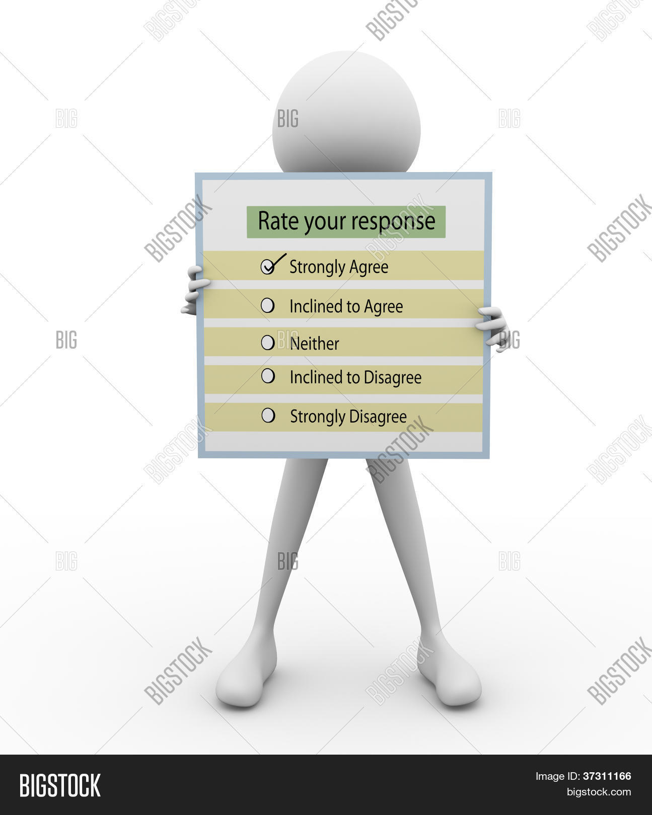 3D Man Questionnaire Image & Photo (Free Trial) | Bigstock