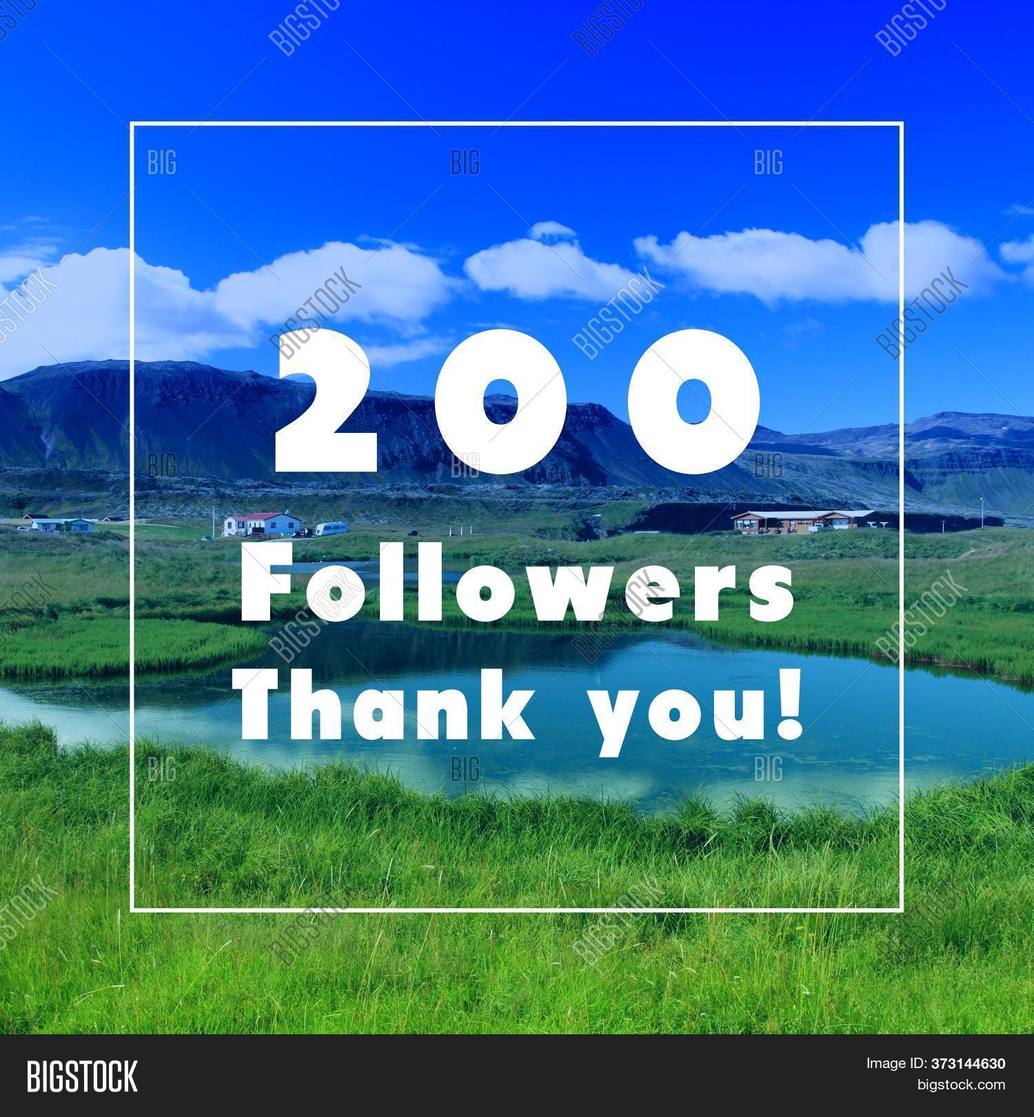 200 Followers. Social Image & Photo (Free Trial) | Bigstock