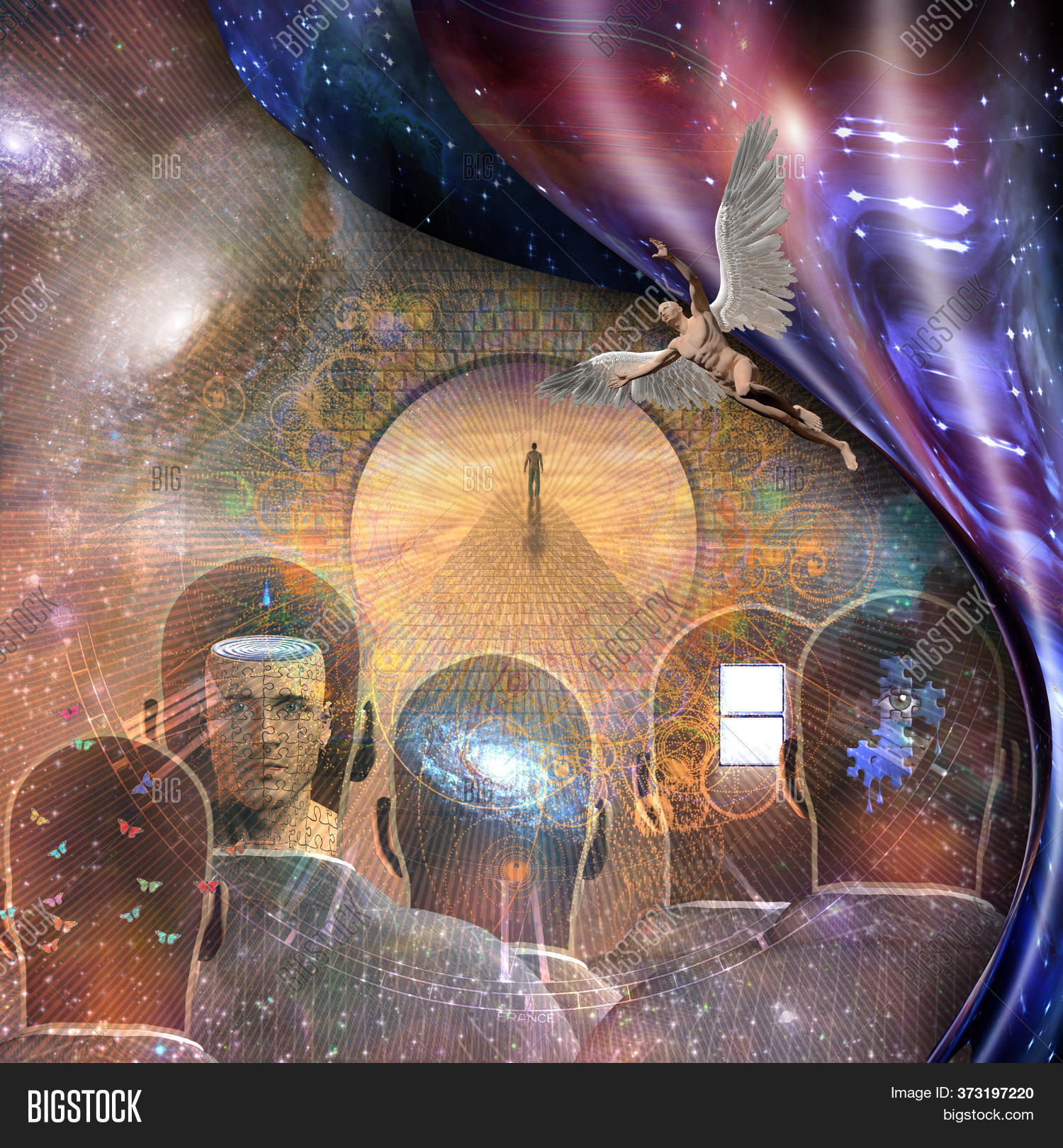 Surrealism. Figure Man Image & Photo (Free Trial) | Bigstock