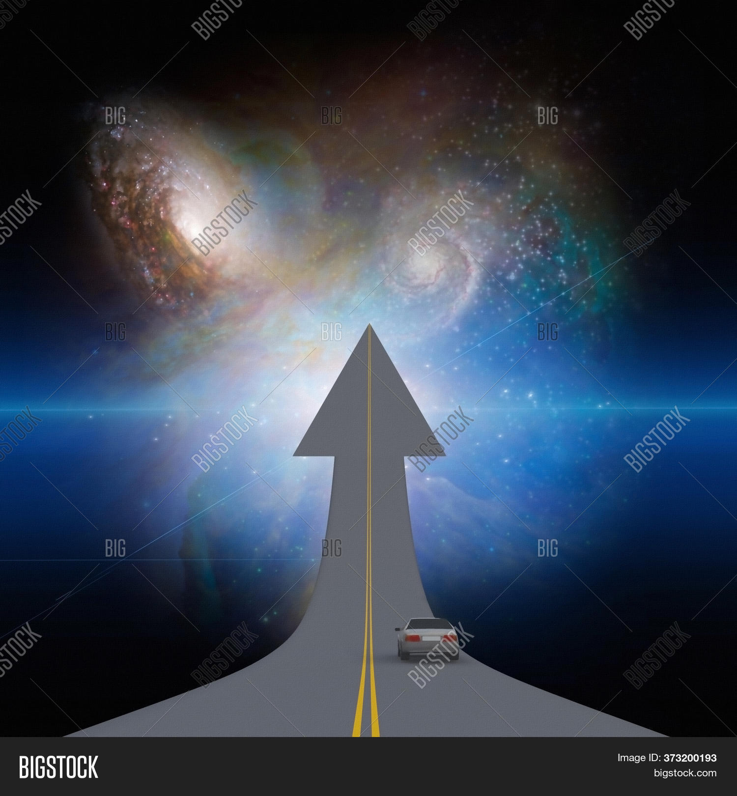 Highway Space Arrow Image & Photo (Free Trial) | Bigstock