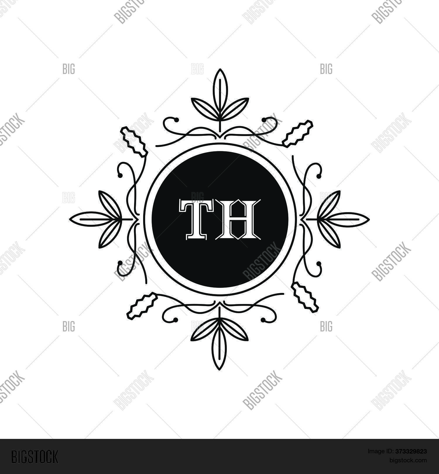 Initial Letter Th Vector & Photo (Free Trial) | Bigstock