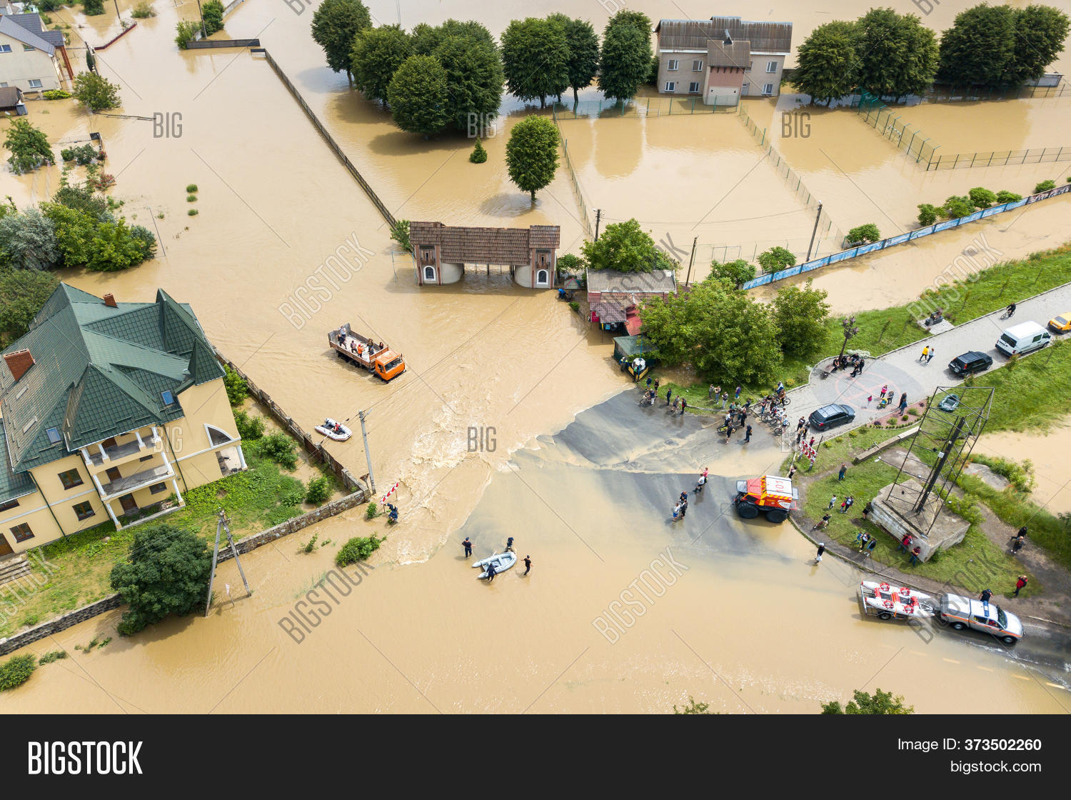 Aerial View Flooded Image & Photo (Free Trial) | Bigstock