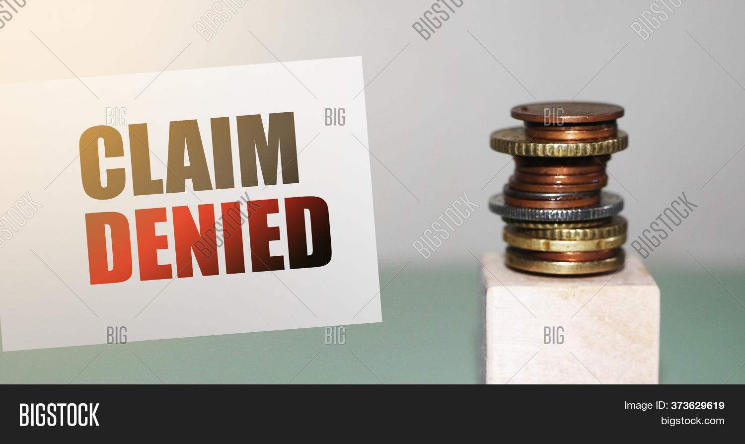 Card Text Claim Denied Image & Photo (Free Trial) | Bigstock