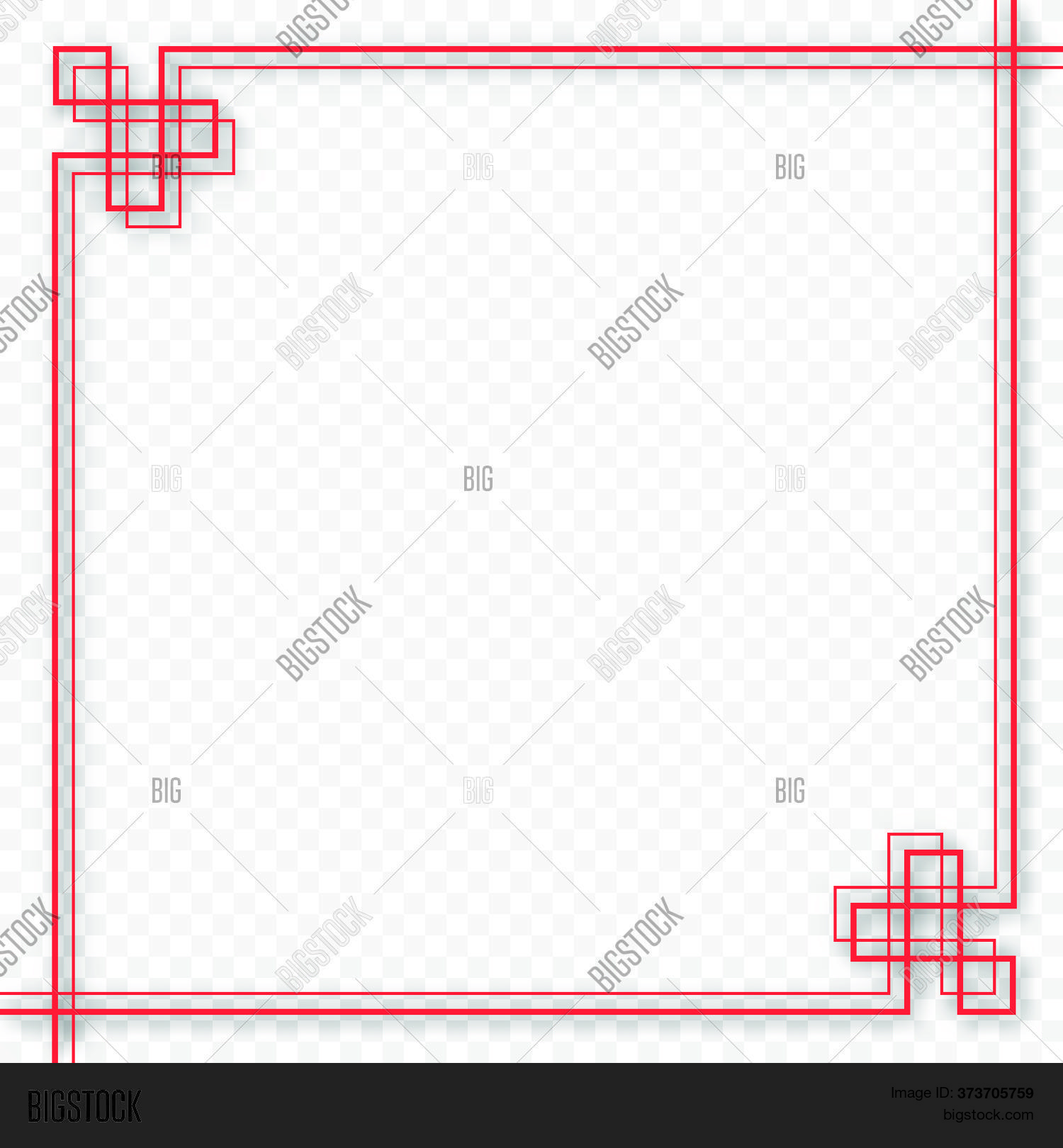 Chinese Frame Shadow Vector & Photo (Free Trial) | Bigstock