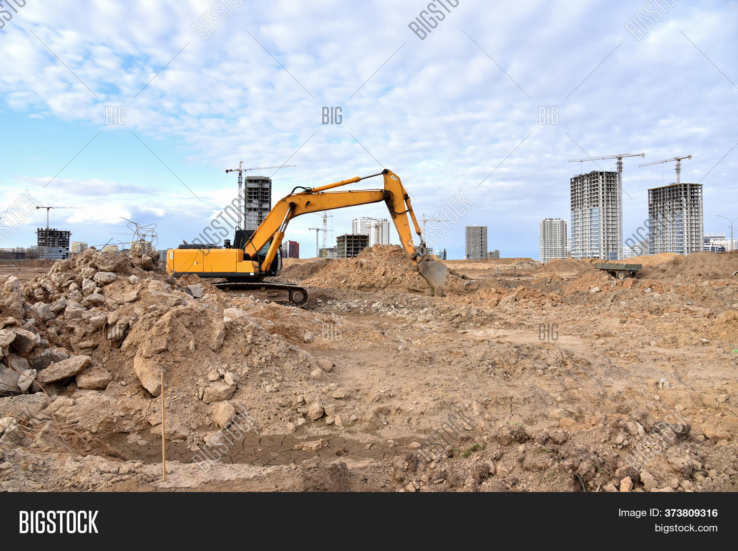 Excavator Working Image & Photo (Free Trial) | Bigstock