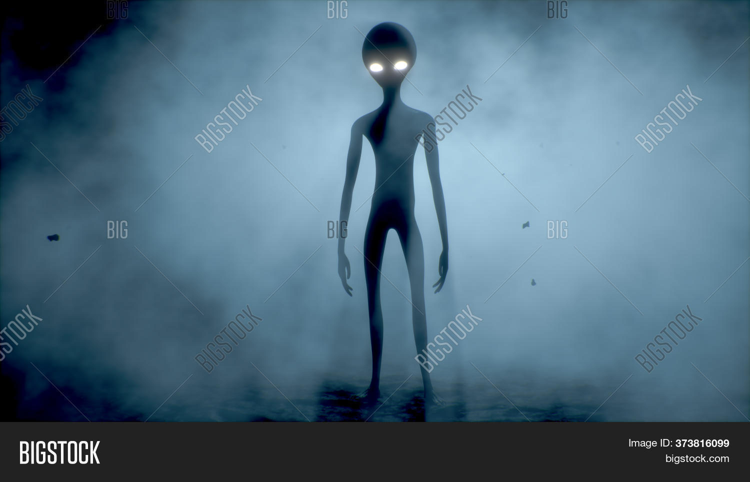 Scary Gray Alien Walks Image & Photo (Free Trial) | Bigstock