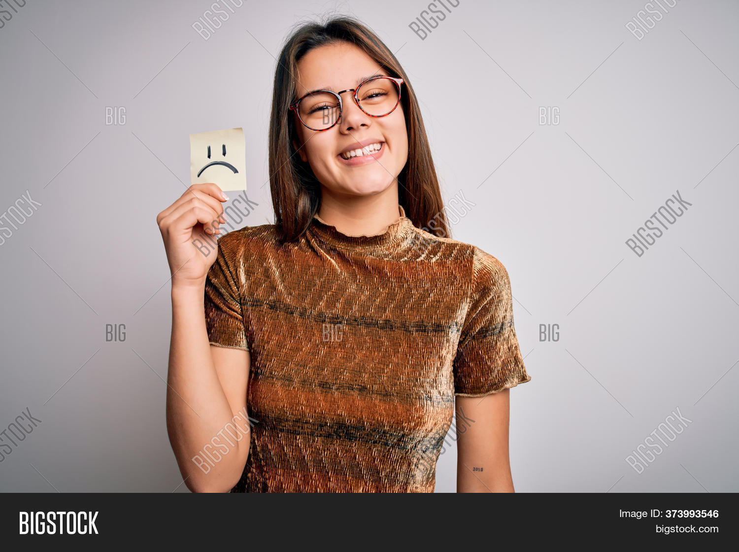 Girl Smiley Face Sad