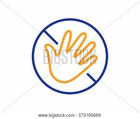 Do Not Touch Symbol Hand