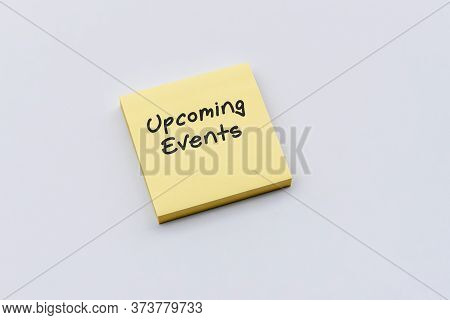 Upcoming Events Text Image & Photo (Free Trial) | Bigstock