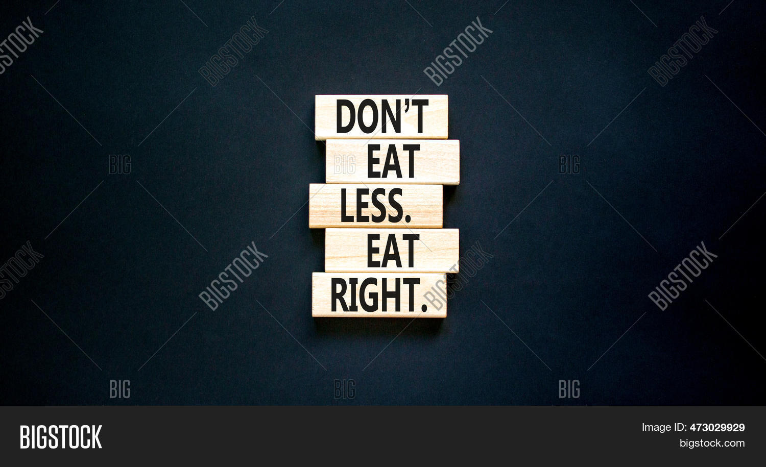 Eat Less Right Symbol Image & Photo (Free Trial) | Bigstock