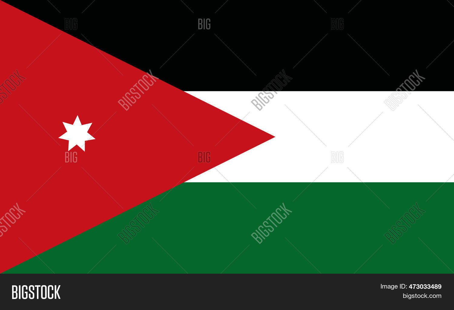 Jordan Flag Wave Vector & Photo (Free Trial) | Bigstock