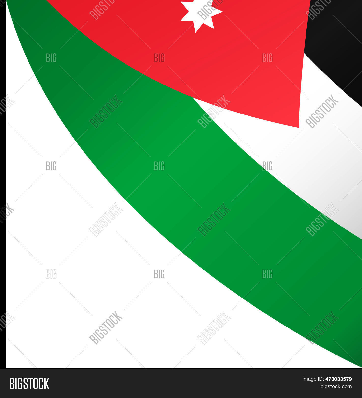 Jordan Flag Wave Vector & Photo (Free Trial) | Bigstock
