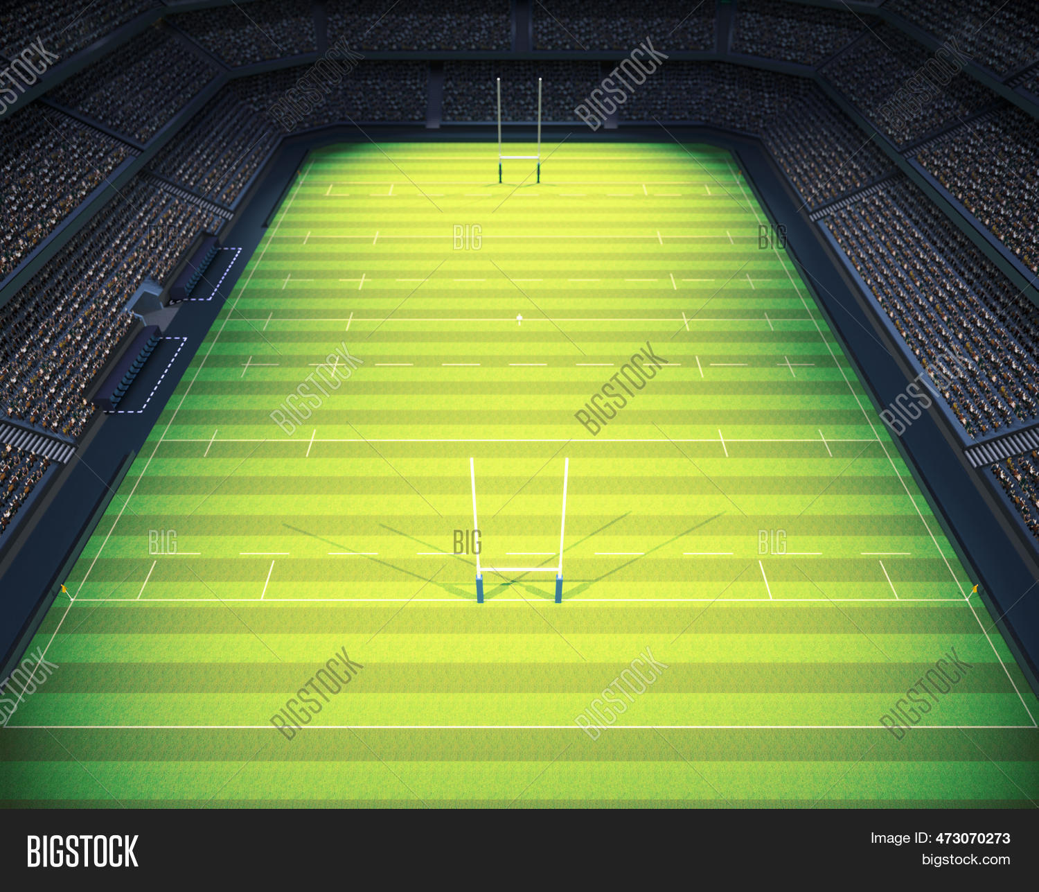 Rugby Stadium Posts On Image & Photo (Free Trial) | Bigstock