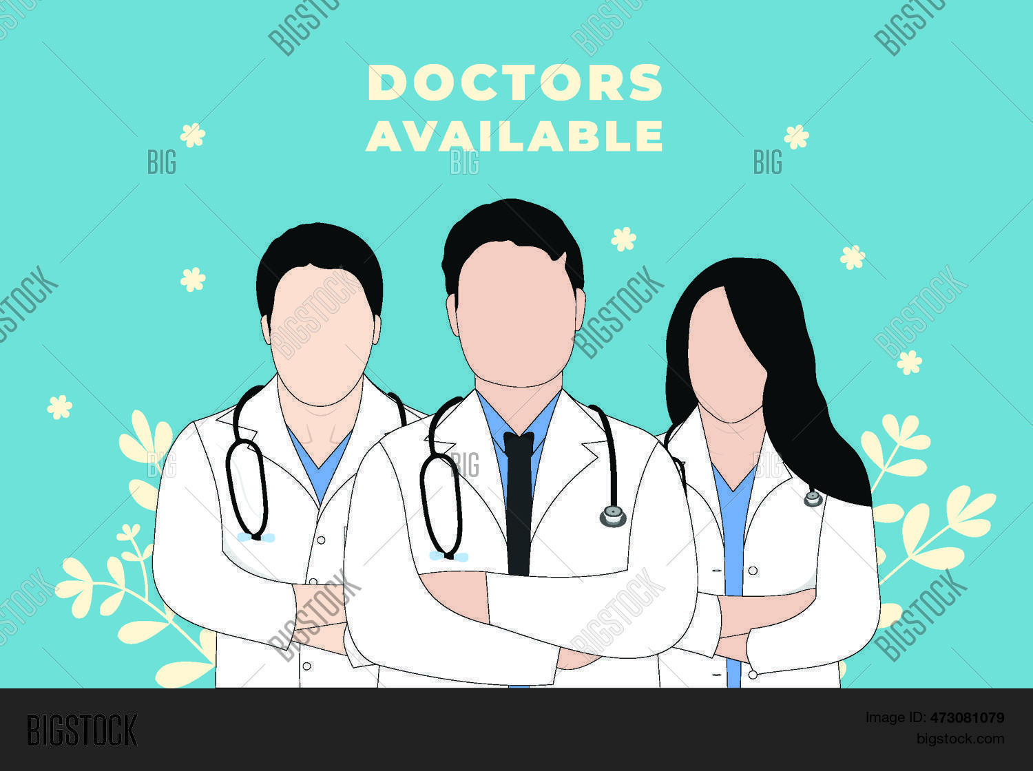 Medical Doctor Line Vector & Photo (Free Trial) | Bigstock