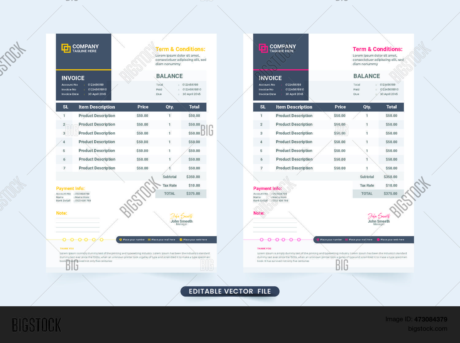 Digital Purchase Bill Vector & Photo (Free Trial) | Bigstock