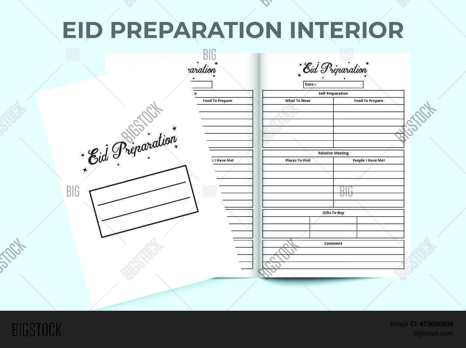 Eid Preparation Log Vector & Photo (Free Trial) | Bigstock