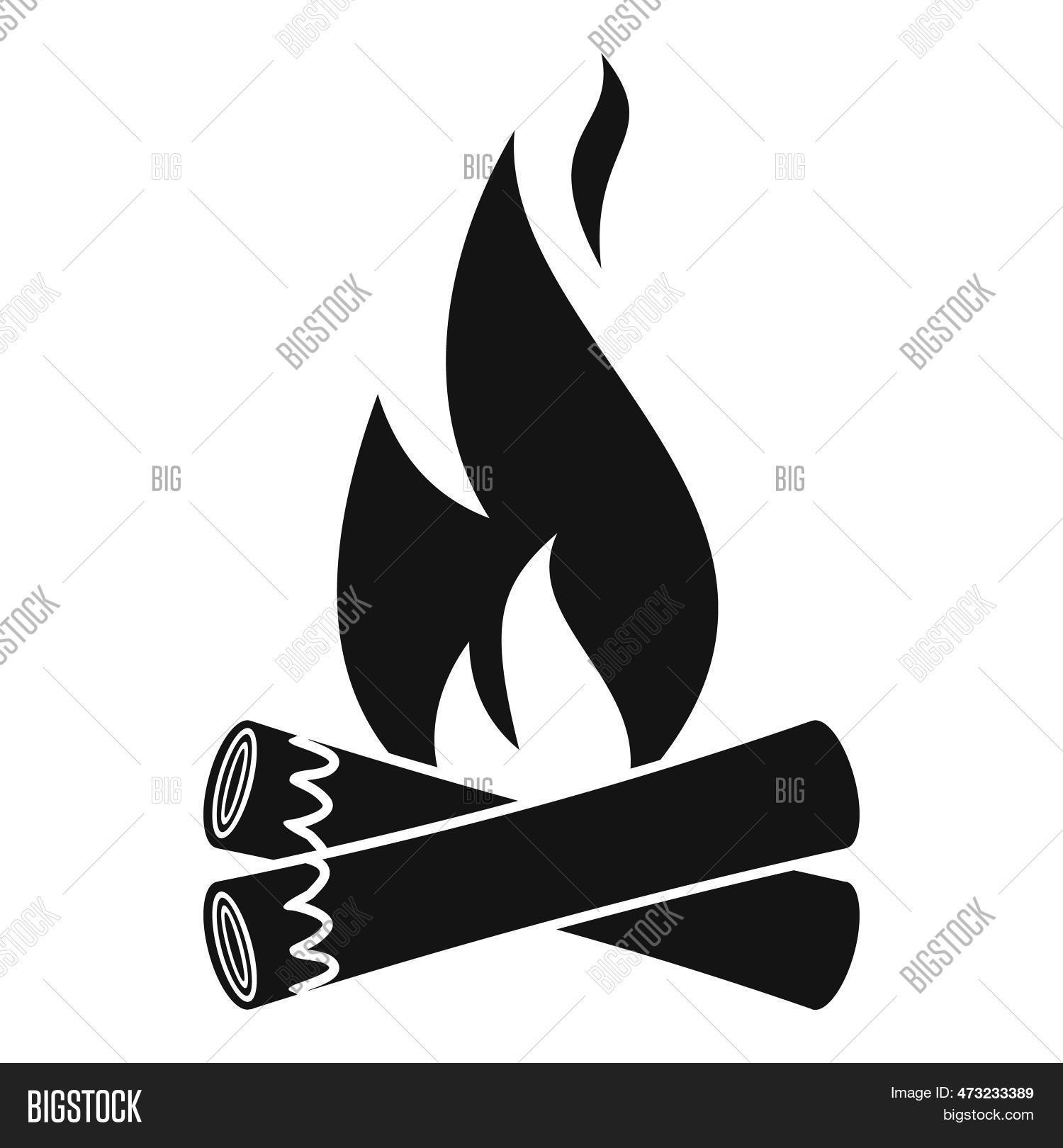 Hunter Campfire Icon. Image & Photo (Free Trial) | Bigstock